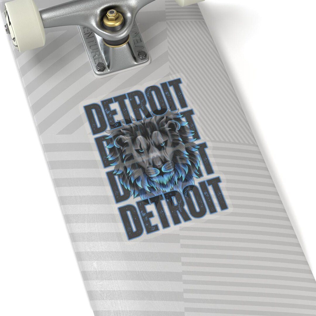 Detroit Football Fan Sticker, Detroit Fan Gift, Kiss-cut Stickers - Etsy