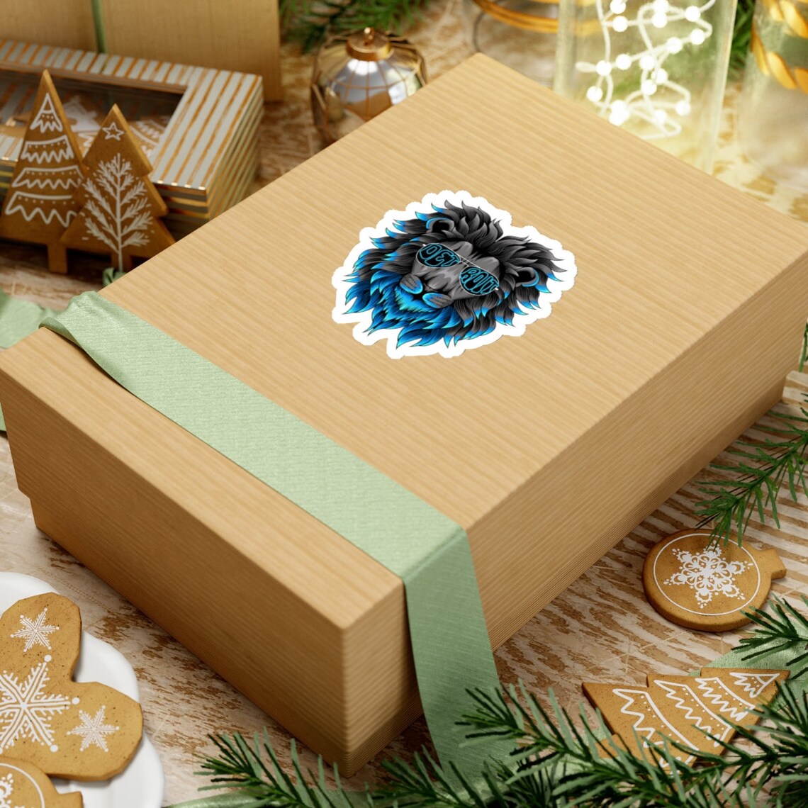 Detroit Football Fan Sticker, Gift Fot Detroit Football Fan, Kiss-cut ...