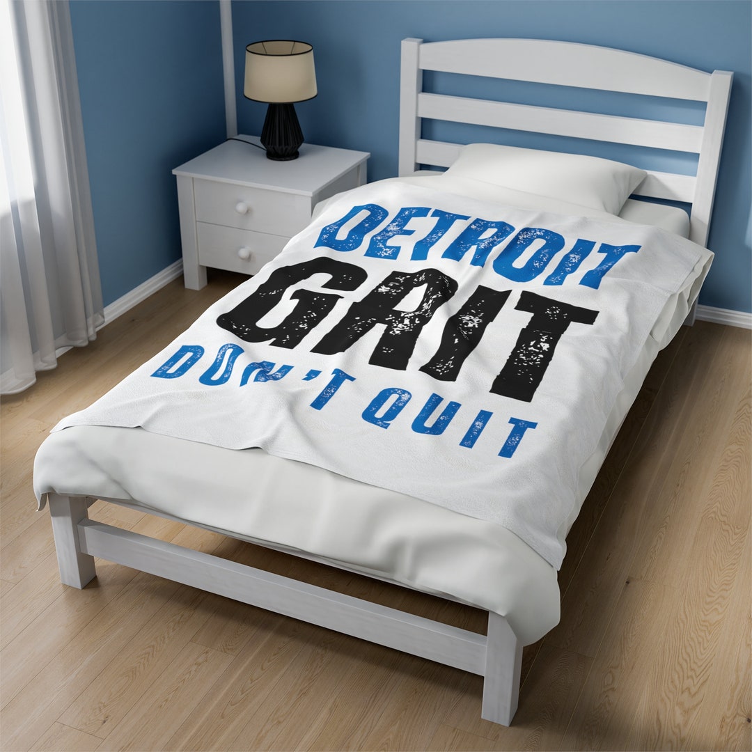 Detroit Grit Dont Quit Gift, Detroit Grit Dont Quit Blanket, Blanket ...