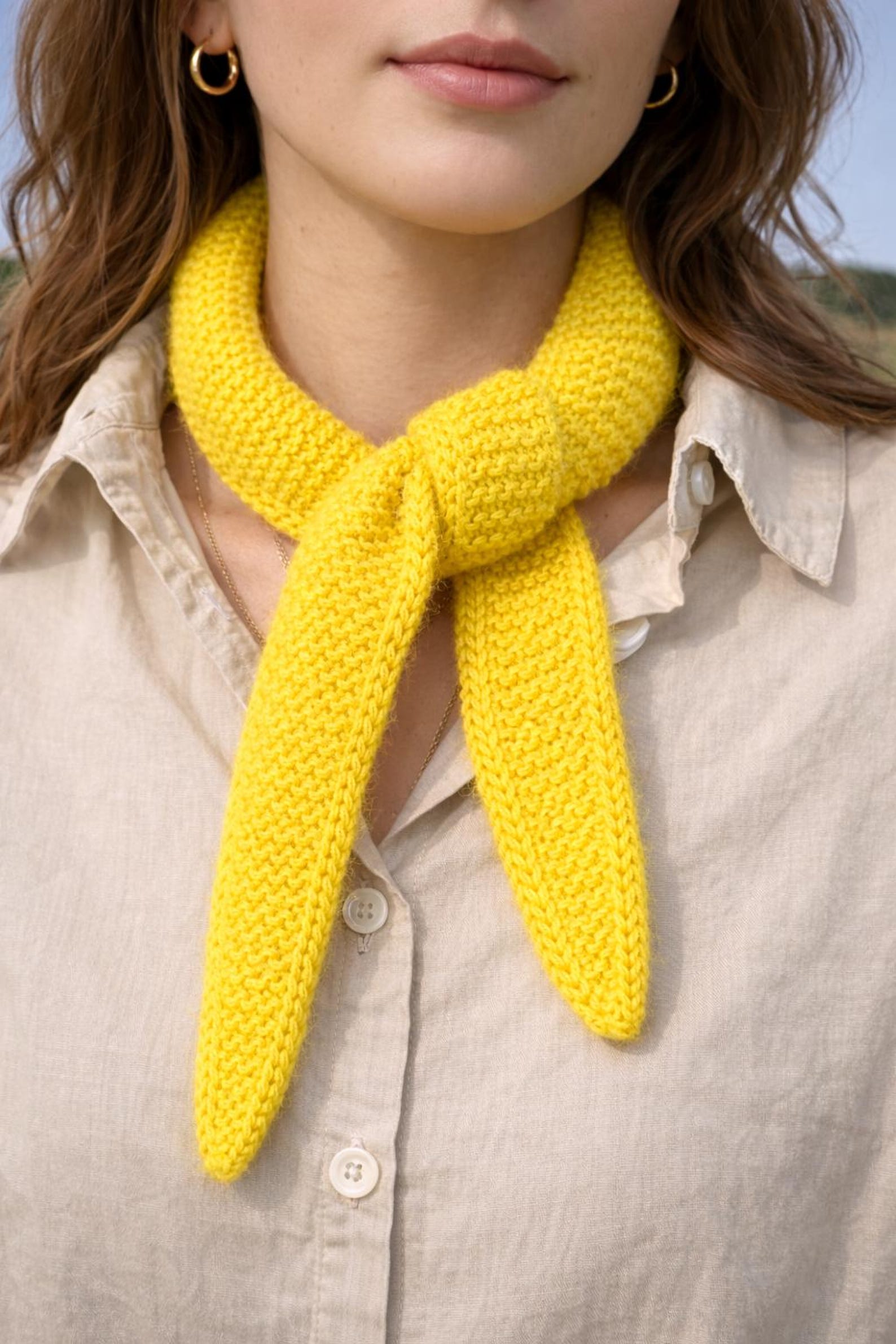 Sophie Scarf Knitting Pattern, Beginner Friendly Garter Stitch With I ...