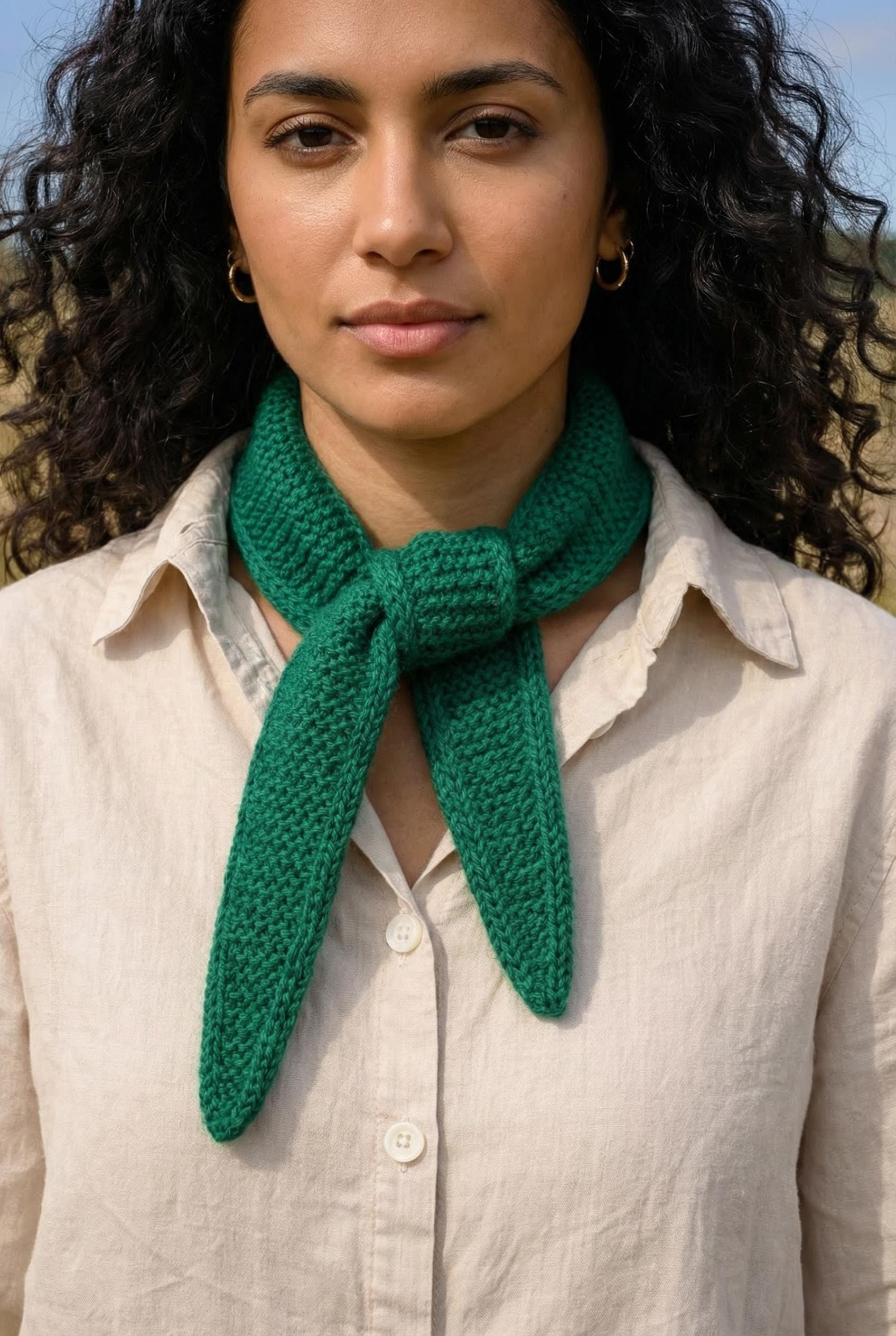 Sophie Scarf Knitting Pattern, Beginner Friendly Garter Stitch With I ...