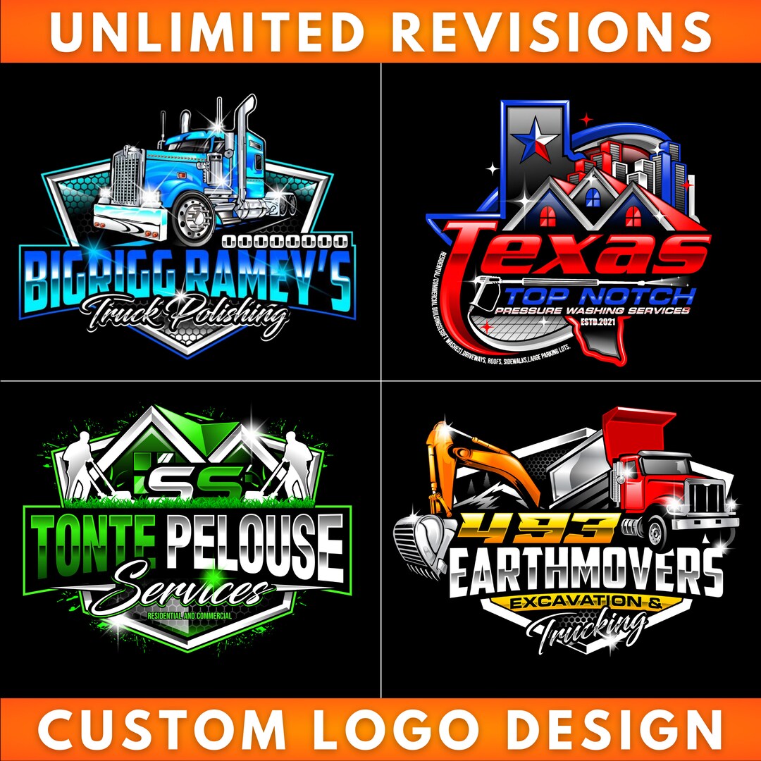 Custom Logo Design, Professional Graphic Designer, Trucking Logo, Auto ...
