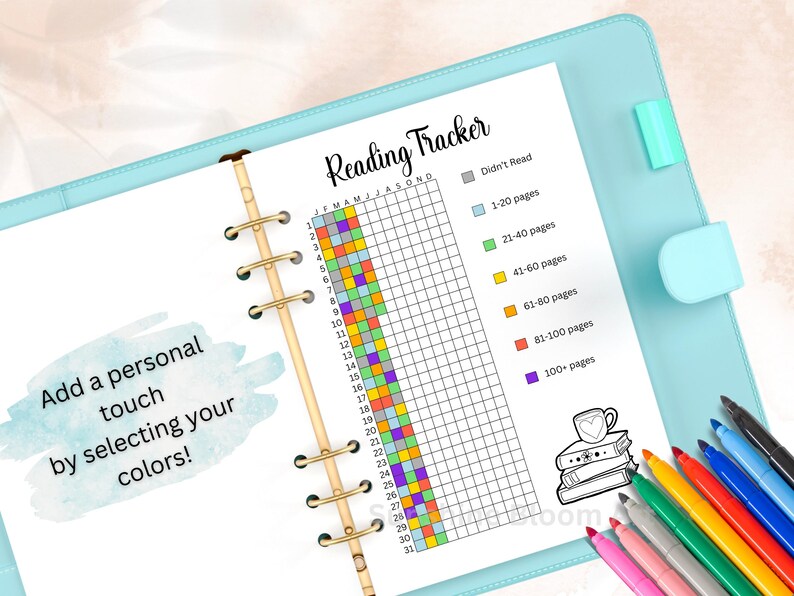 Reading Tracker - Reading Log - Printable Reading Tracker - Daily ...