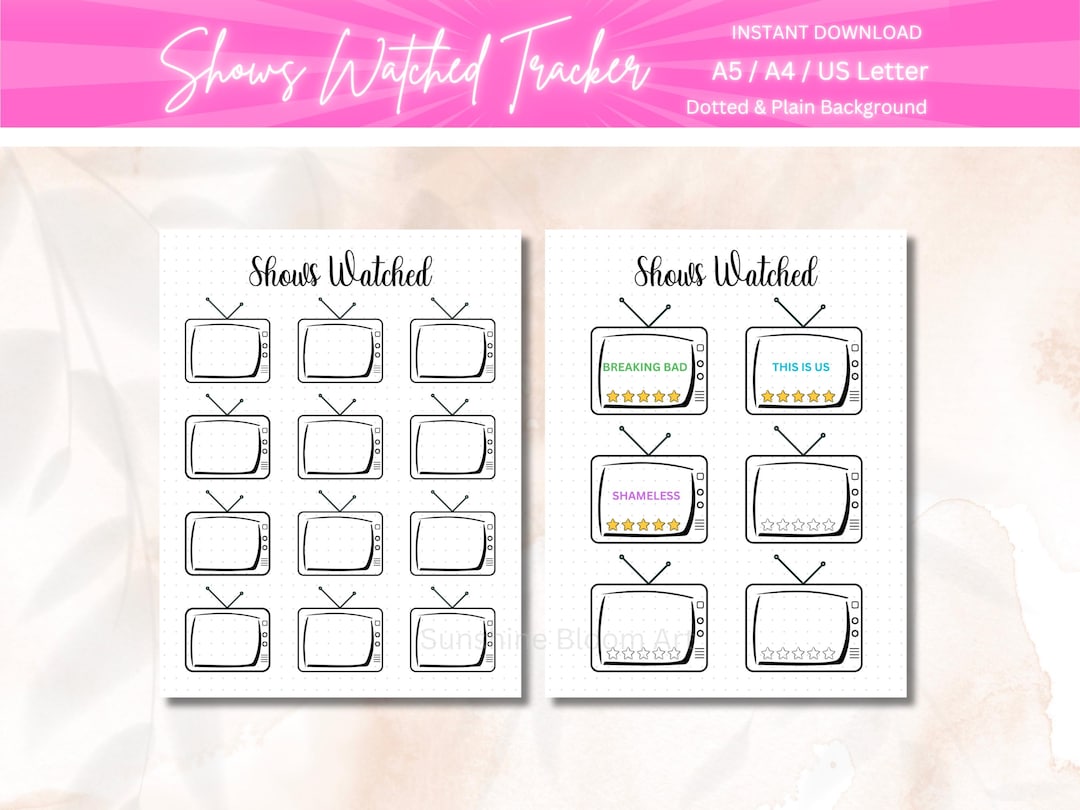 Shows Watched Tracker - Show Watchlist - Show List - Show Journal ...