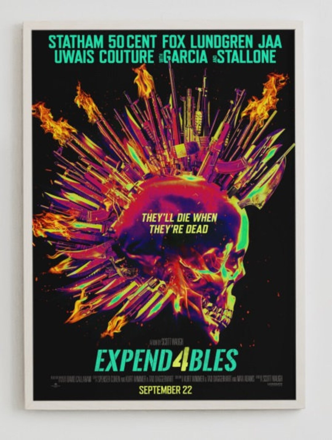 Expendables 4 2023 Movies Digital Poster, Printable High Resolution ...