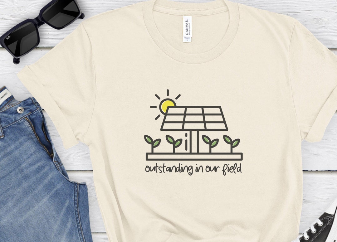 Outstanding in Our Field Solar Recycled Organic Shirt, Solar Power ...