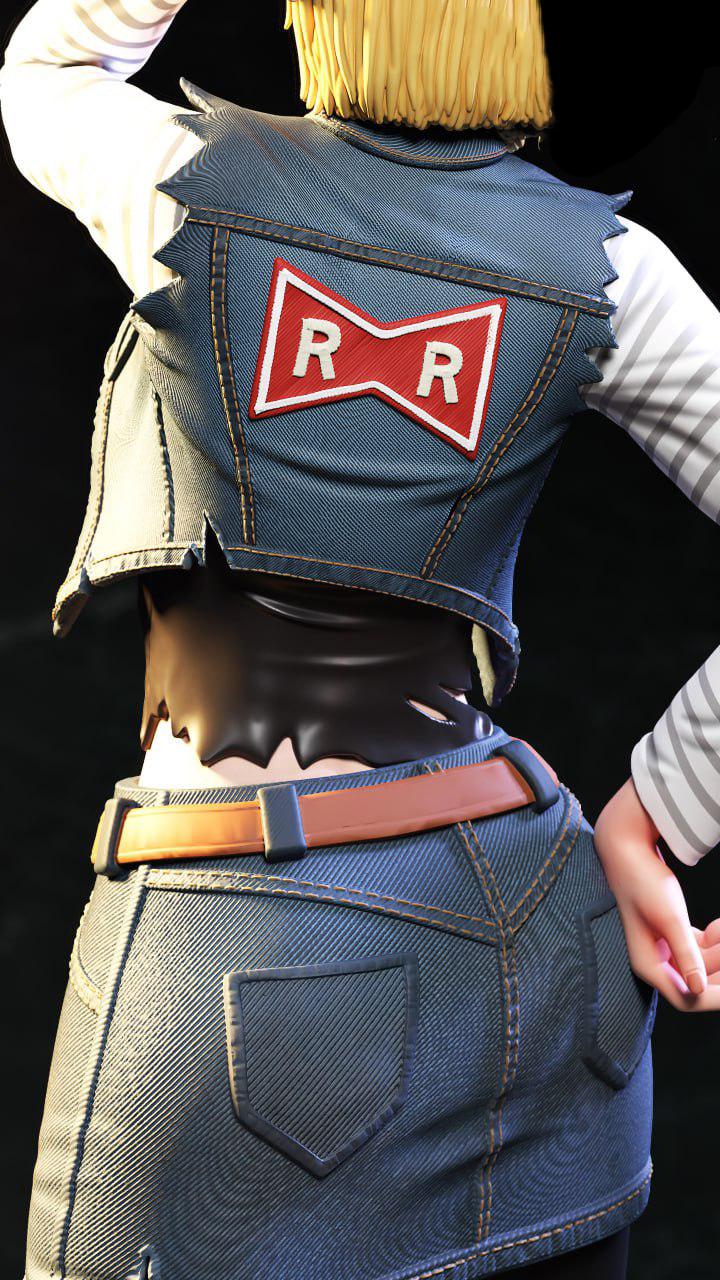 Android 18 High Quality STL File Ready to Print Printer Model Gift ...