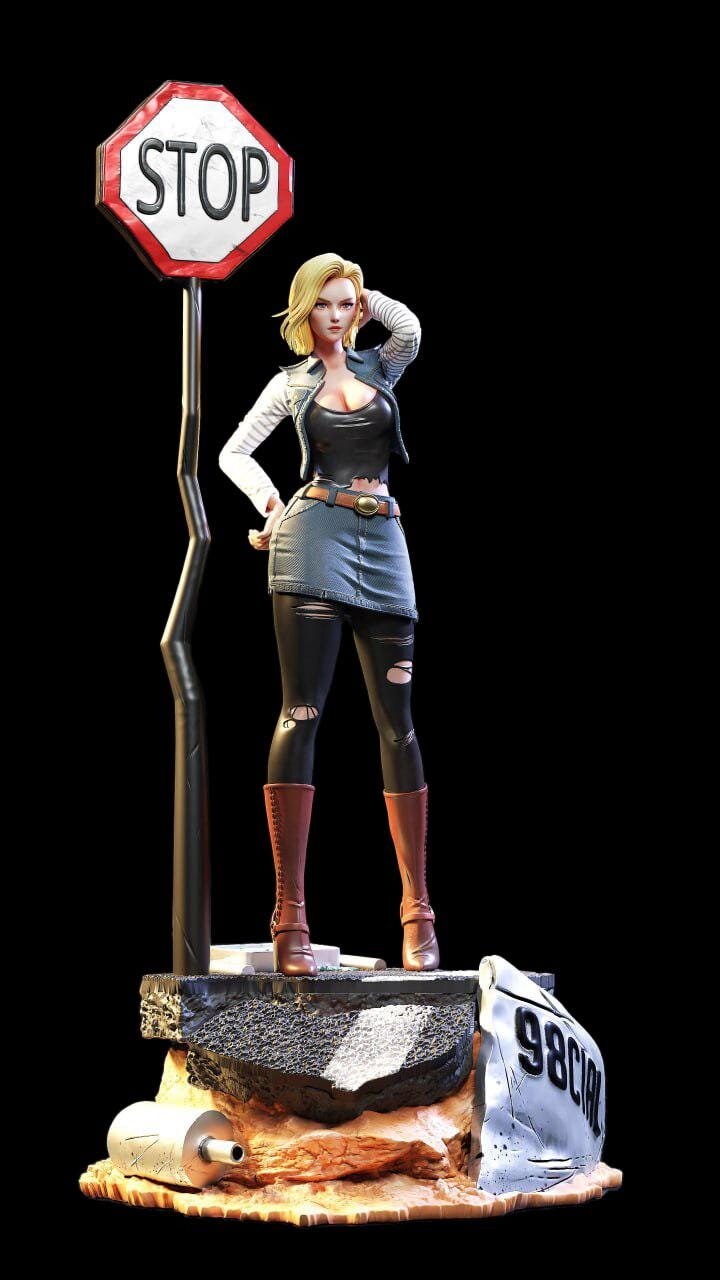 Android 18 High Quality STL File Ready to Print Printer Model Gift ...