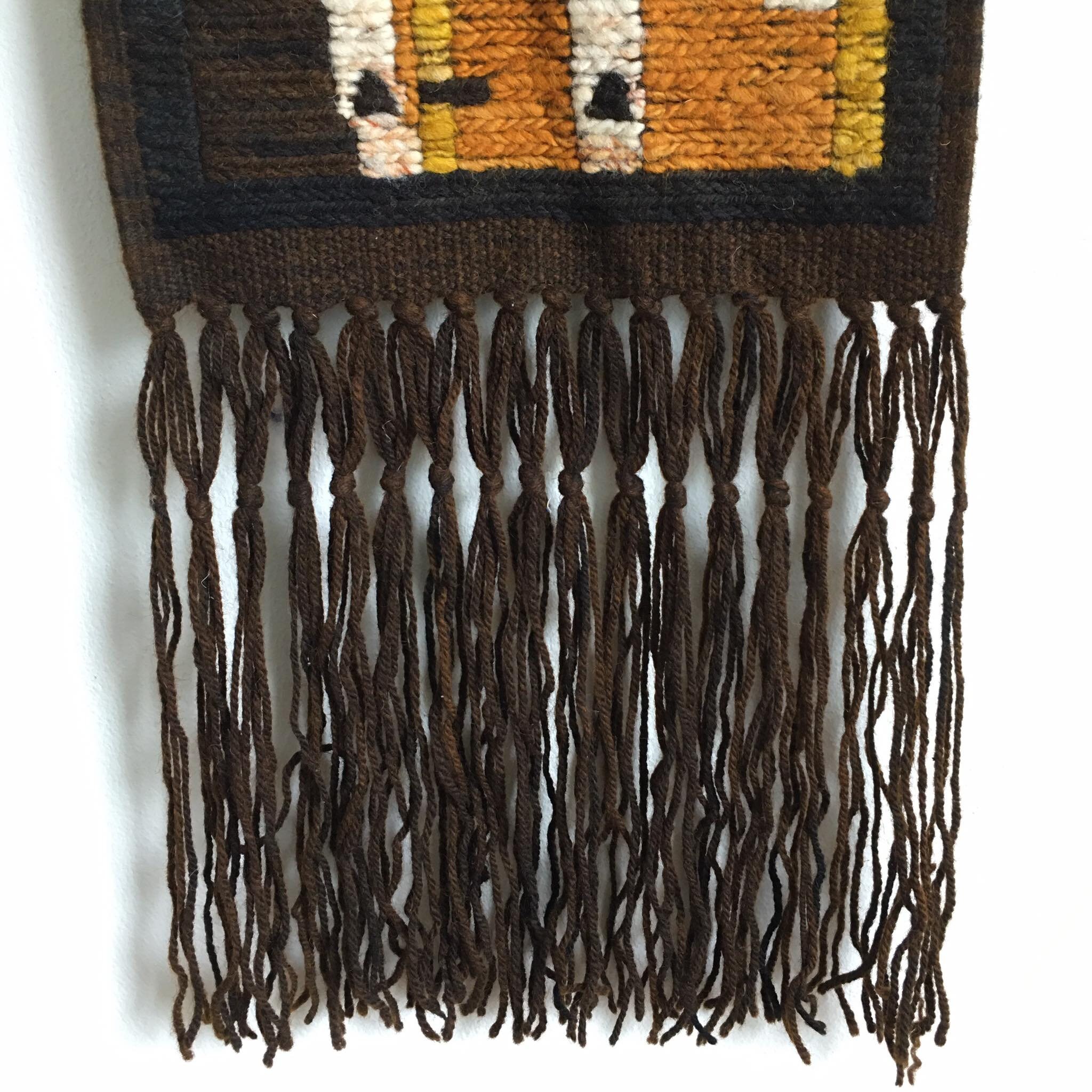 Vintage Polish Kilim , Wall Rug, Folk Art Wall Tapestry, Handmade ...