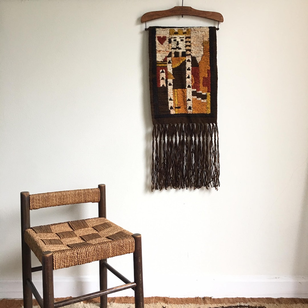 Vintage Polish Kilim , Wall Rug, Folk Art Wall Tapestry, Handmade ...