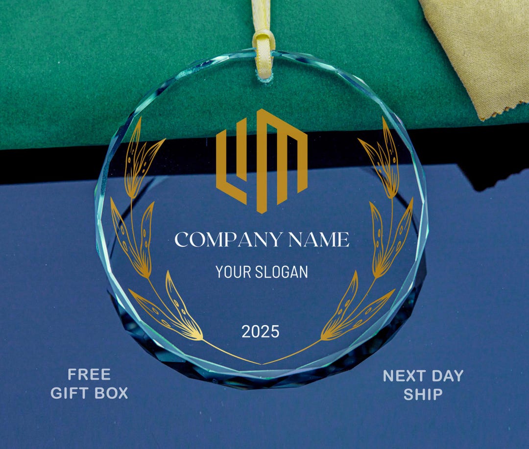 Holiday Promotion Glass Christmas Ornament - Etsy