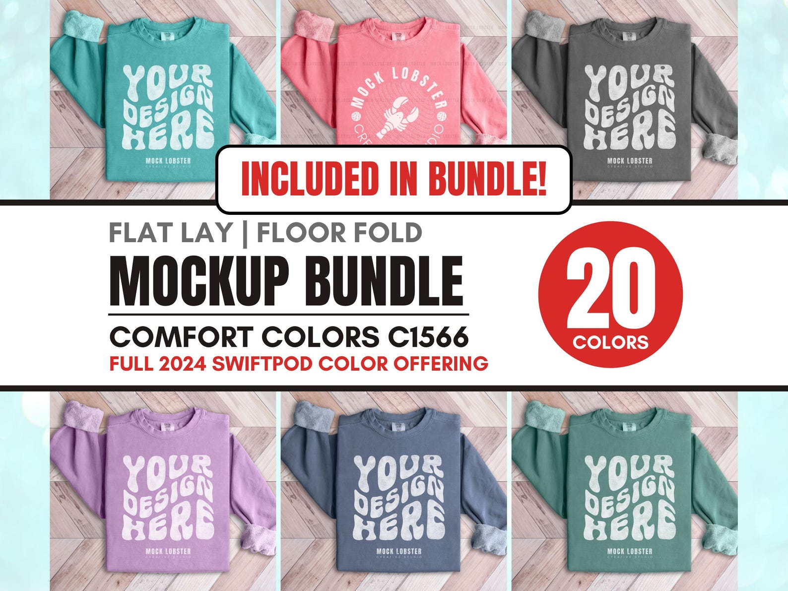 Whole Shop Mockup Bundle | Lifetime Access | Comfort Colors, Gildan ...