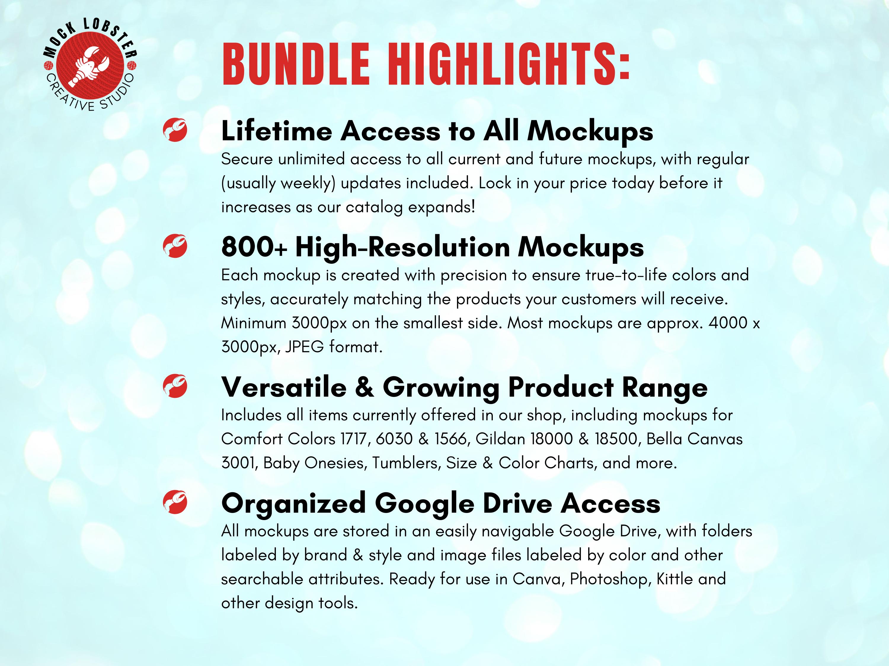 Whole Shop Mockup Bundle | Lifetime Access | Comfort Colors, Gildan ...