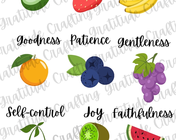 Fruits of the Spirit PNG - Etsy