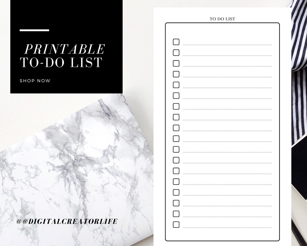 Printable Task Manager To-do List Printable Daily Checklist - Etsy