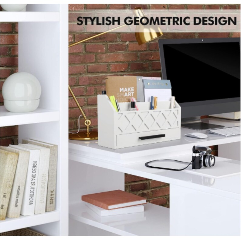 Office Desk Organizers and Storage Wooden Mail Bill Organizer - Etsy