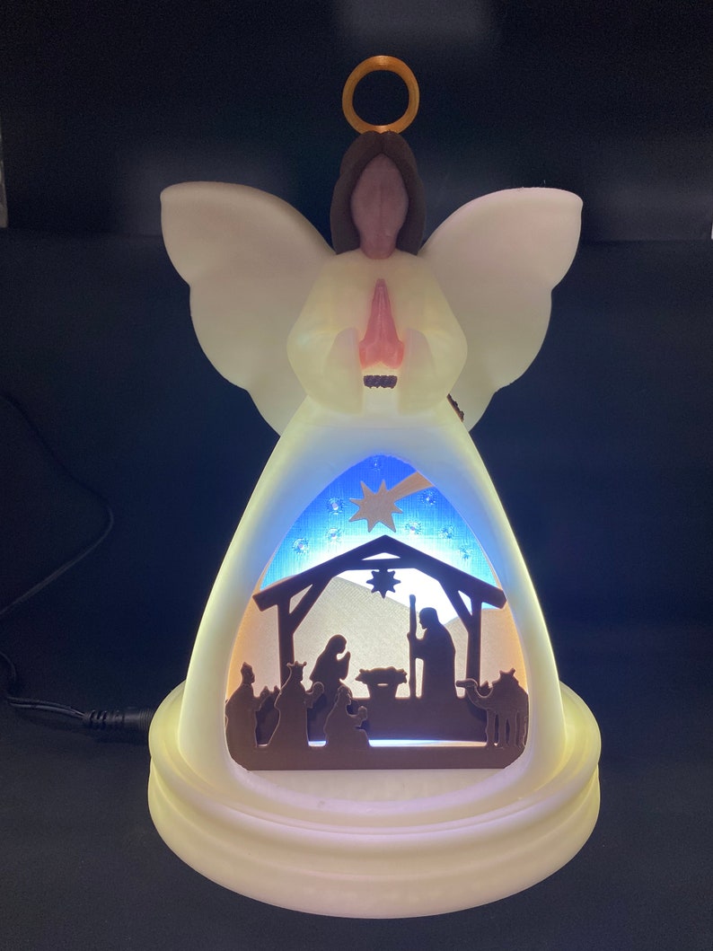 Lighted Christmas Angel - Etsy