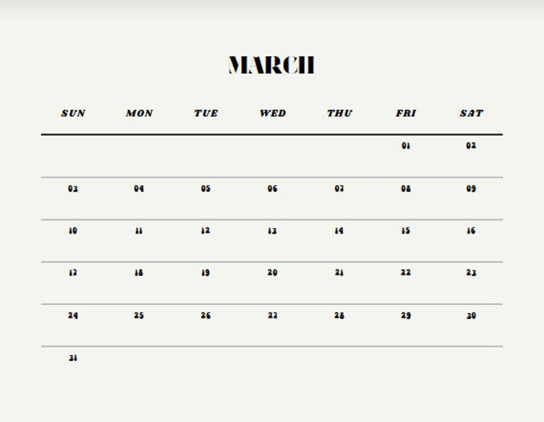 2024 Boho Calendar! - Etsy