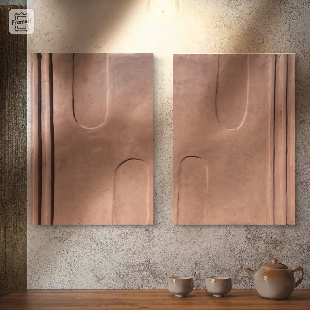 Rustic Arches 3D Textured Wall Art Modern Custom Home Decor ...