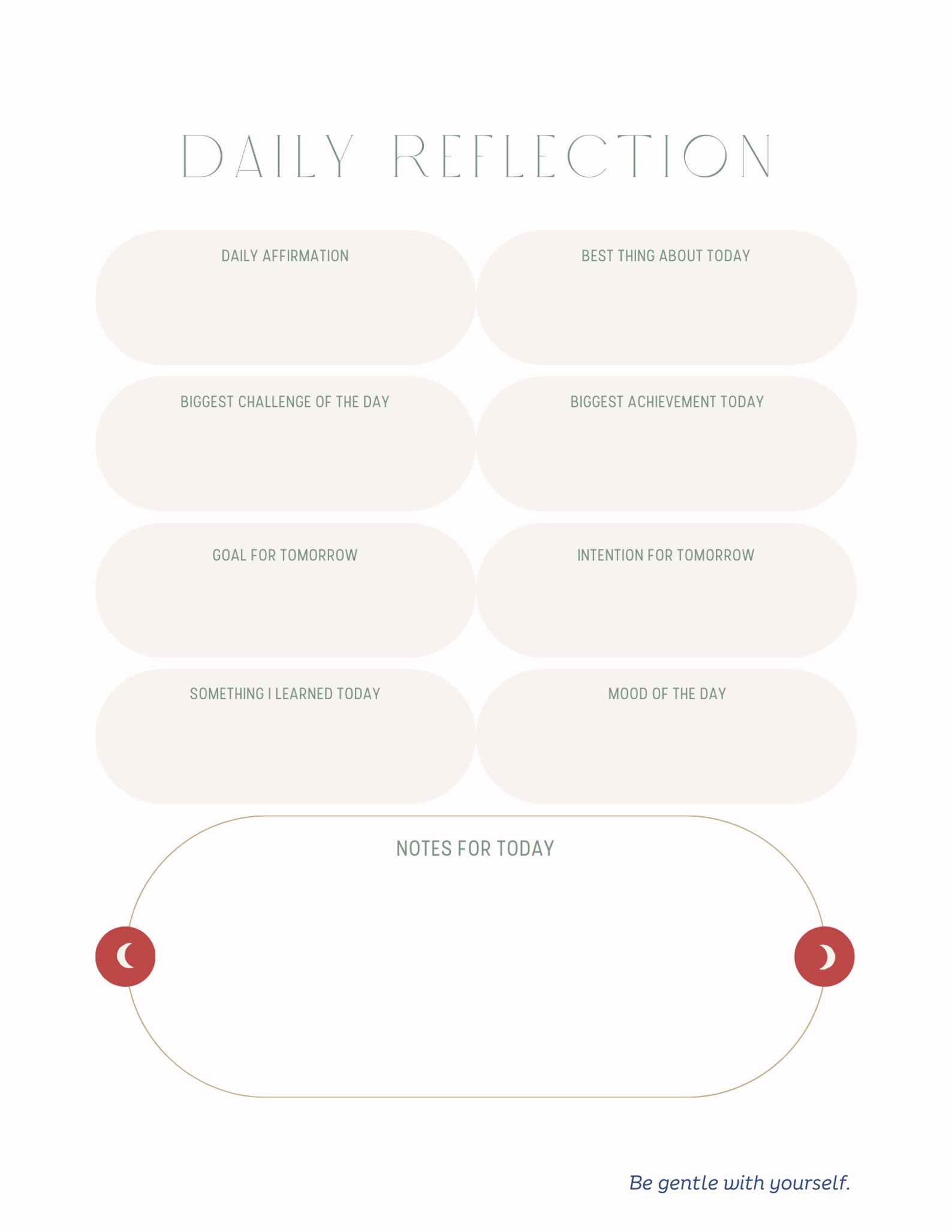 Daily Gratitude and Reflection Sheets - Etsy
