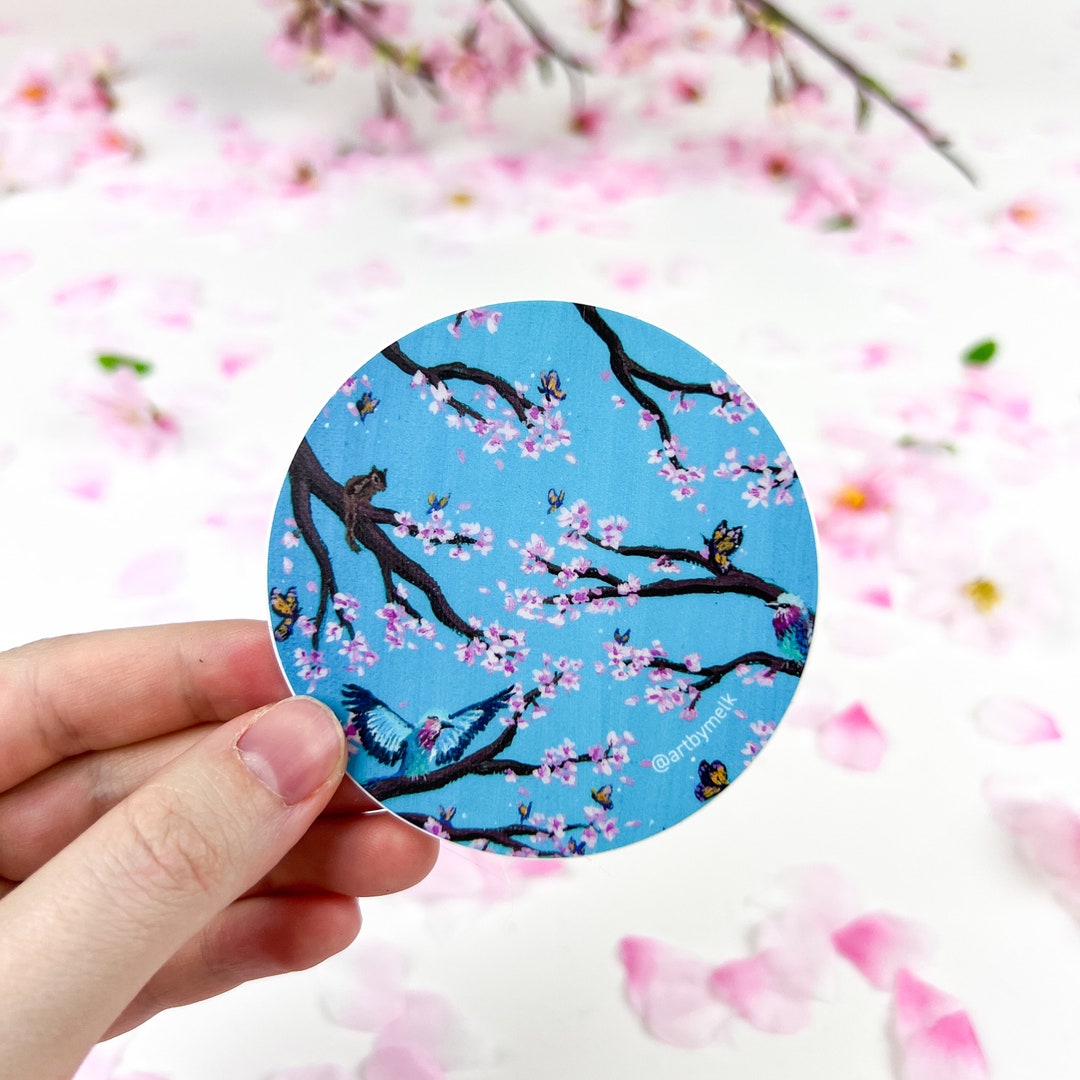 Cherry Blossom Sticker Hanami Picnic Japan Inspired Sticker Sakura ...