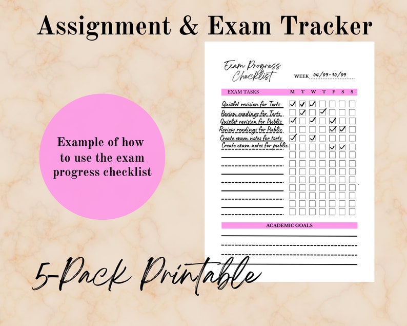Assignment Checklist, Exam, Checklist, Self-care Ideas, Student ...