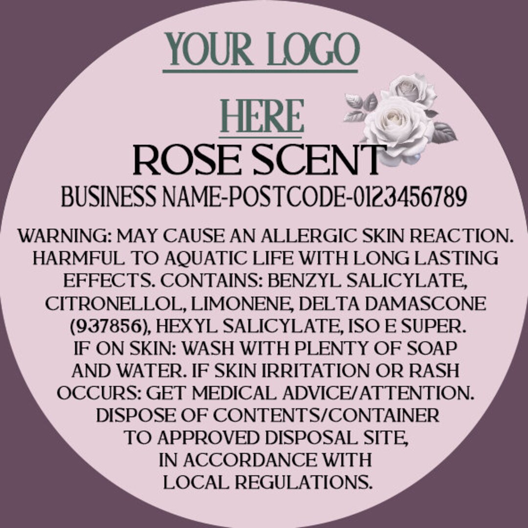 40mm Round CLP Stickers Labels Great for Wax Melts Bath Bombs Other ...