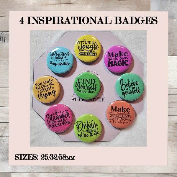 Inspirational Badges - Etsy UK