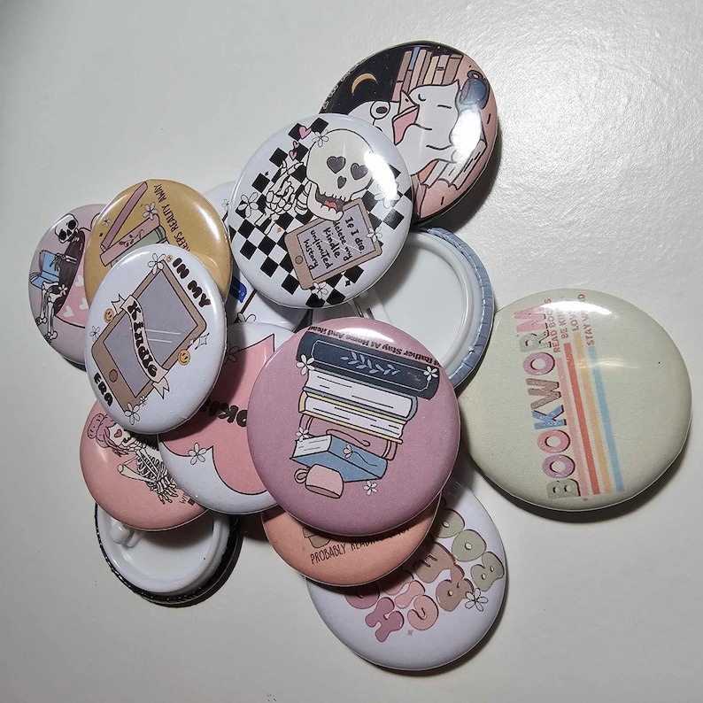 Personalised Pin Badges — Custom Images & Text - Etsy