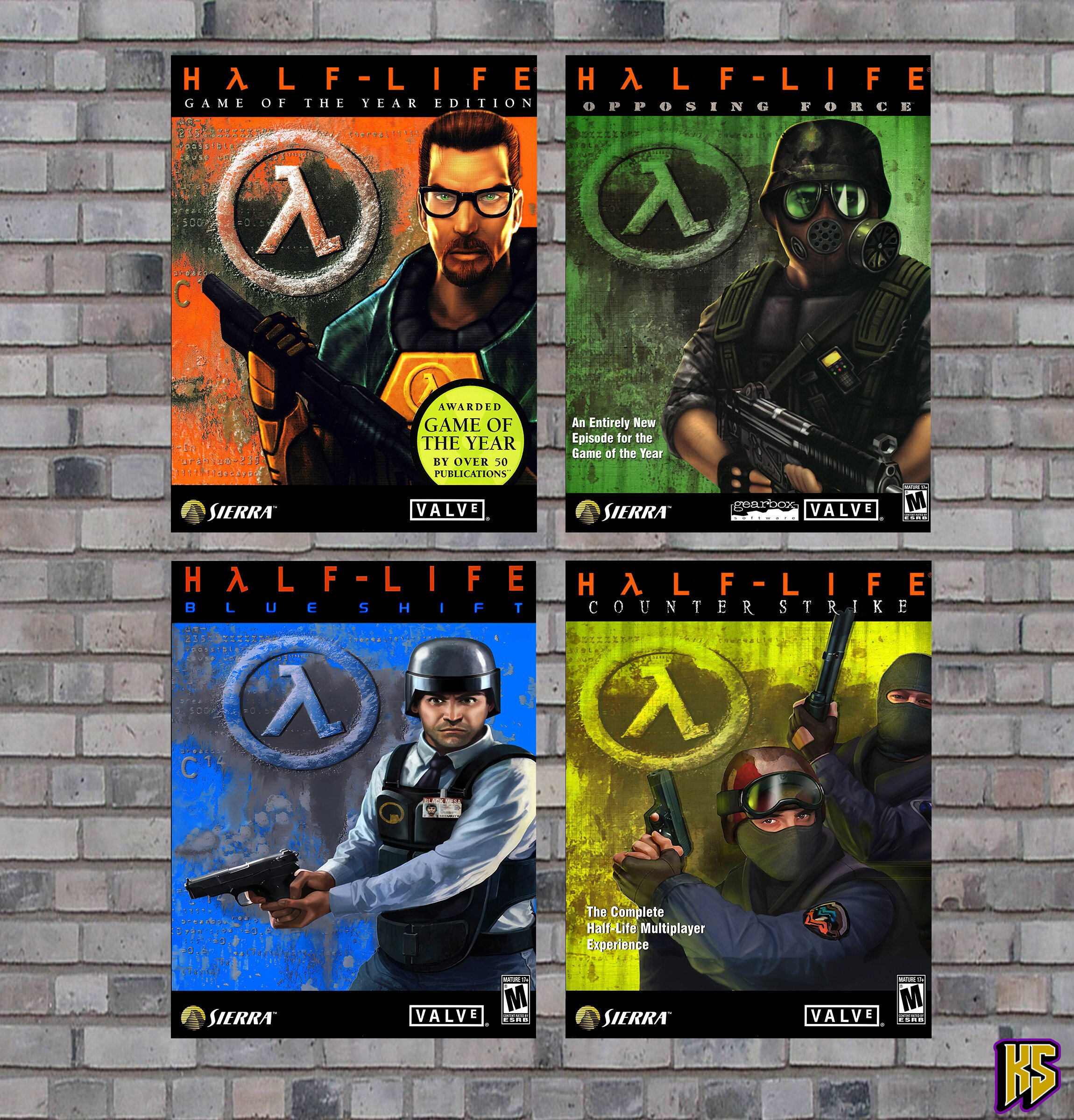 Half Life Posters Pack, 4 Digital Images . - Etsy