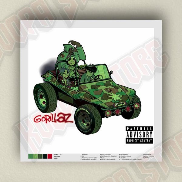 Gorillaz - Etsy UK