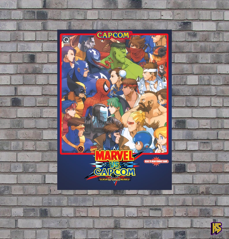 Marvel Vs Capcom Posters Pack, 4 Digital Images . - Etsy