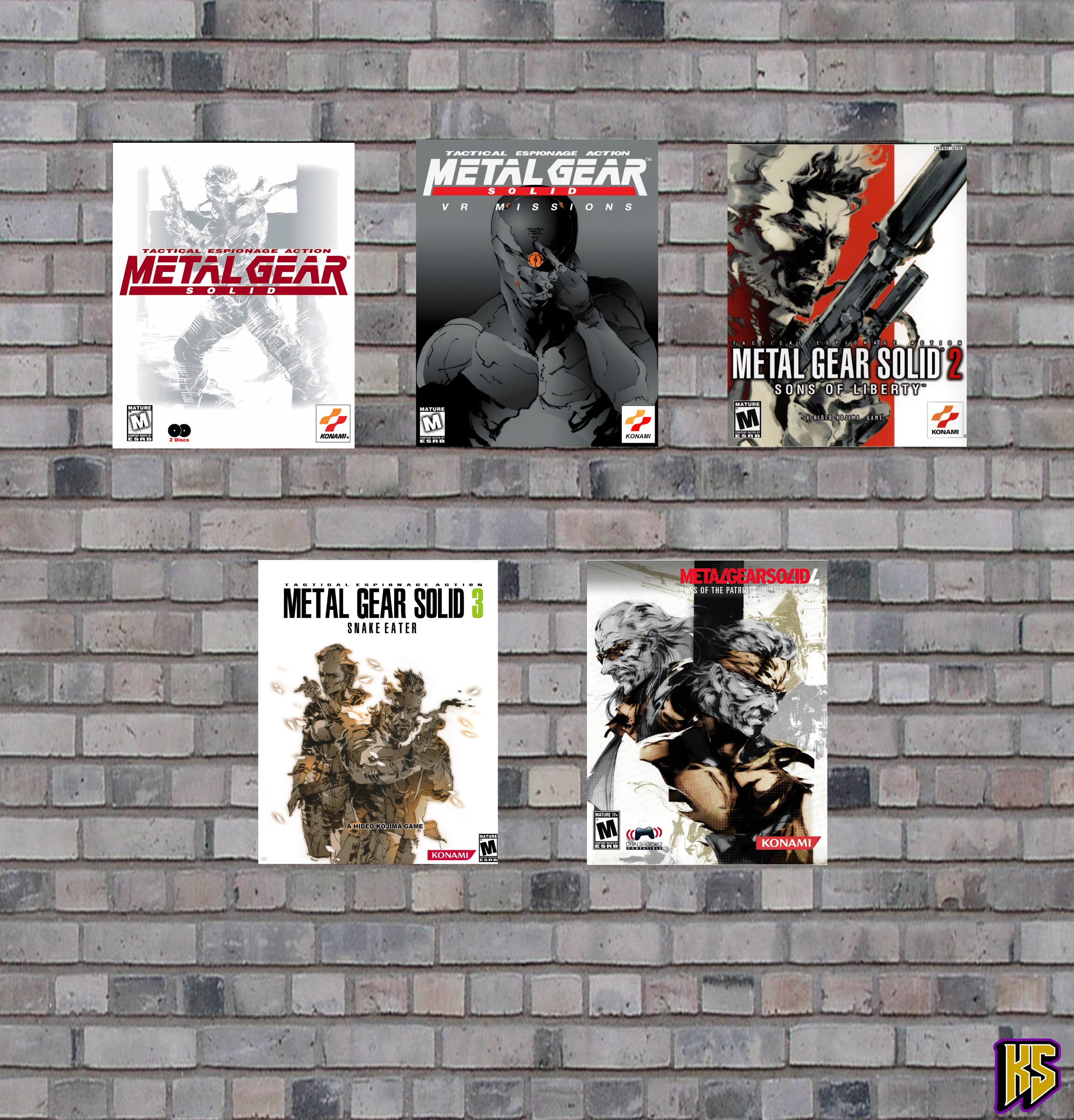Metal Gear Solid Posters Pack 1, 5 Digital Images . - Etsy