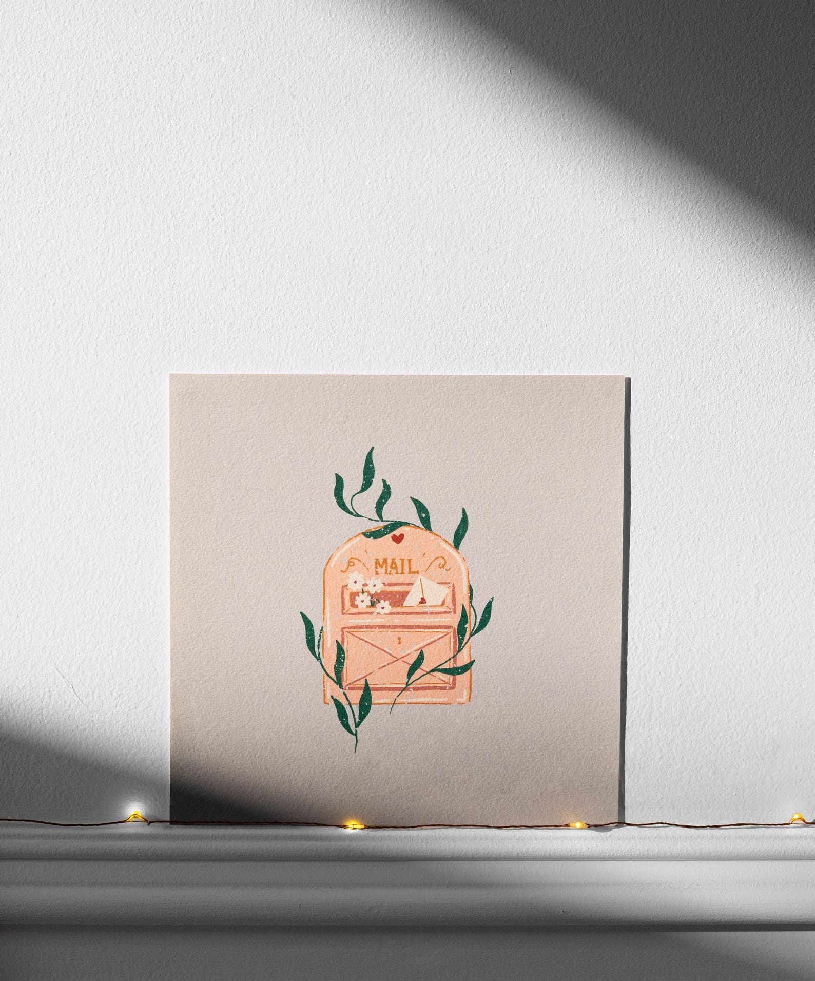 Love Mail Box Illustration | Love Letter, Flowers and Plant | Square ...