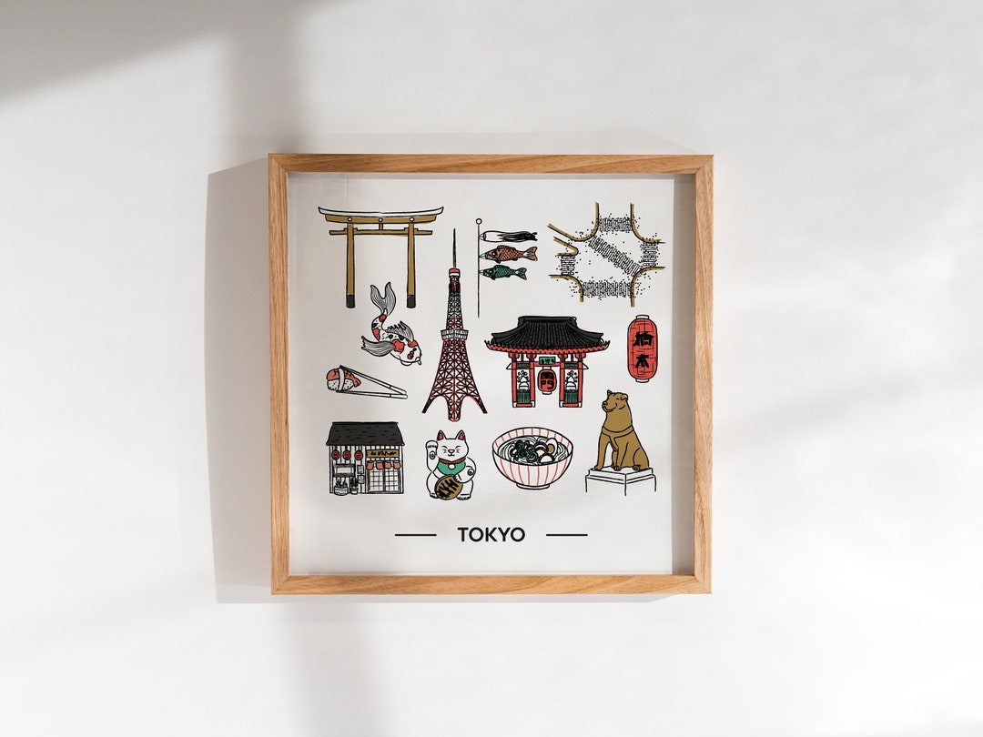 Asia-pacific Cities Landmarks, Tokyo and Sydney | Travel Printed ...