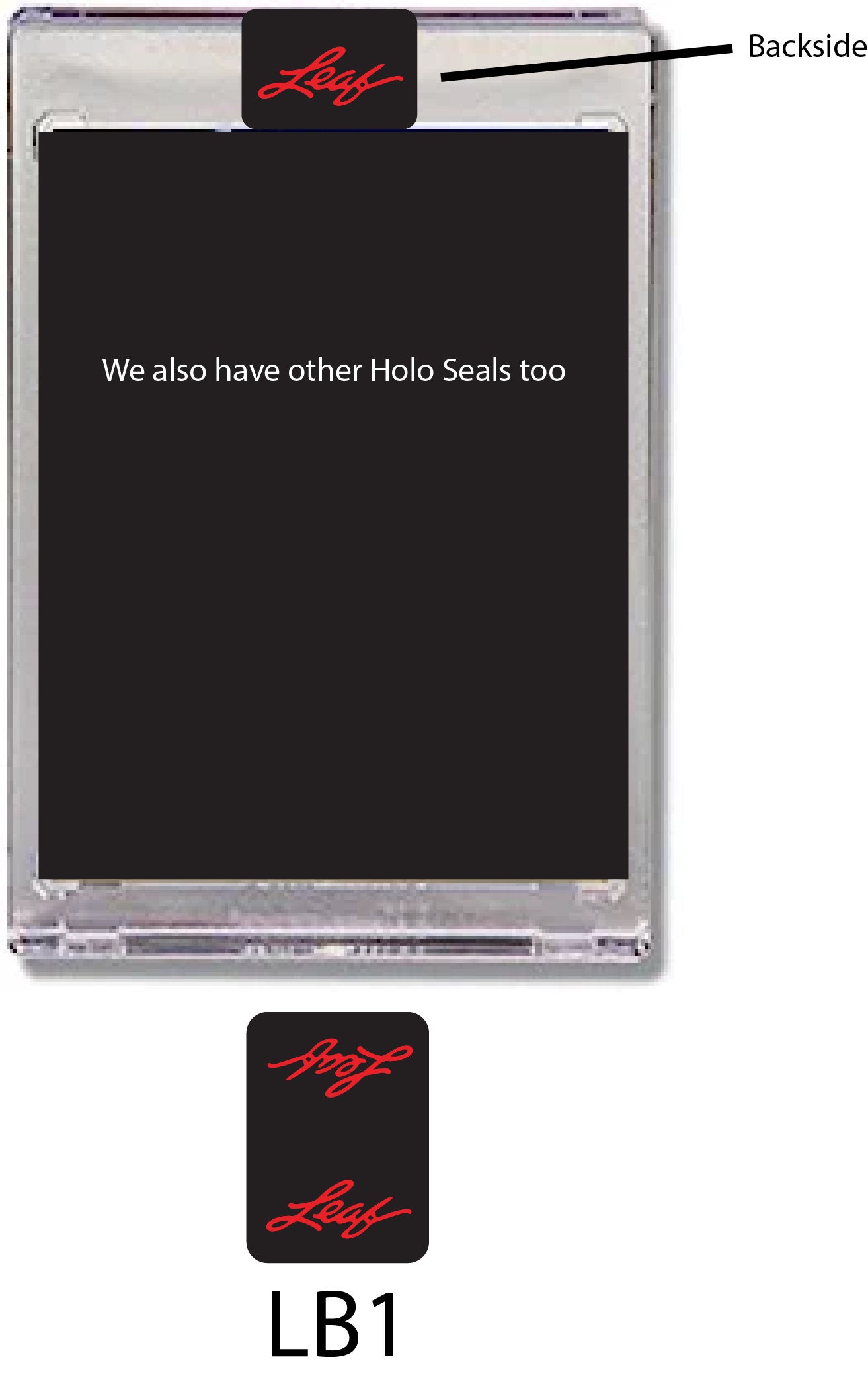 One Touch Case Label Security Seal LEAF Trading Cards Sports Card Case ...