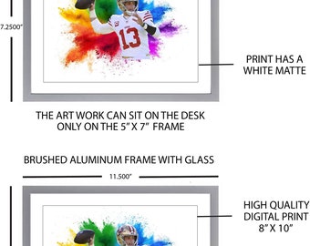 Lamar Jackson Color Blast Art Original Art Reprints PANINI Cards PANINI ...