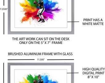 Lamar Jackson Color Blast Art Original Art Reprints PANINI Cards PANINI ...