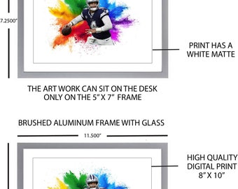 Lamar Jackson Color Blast Art Original Art Reprints PANINI Cards PANINI ...