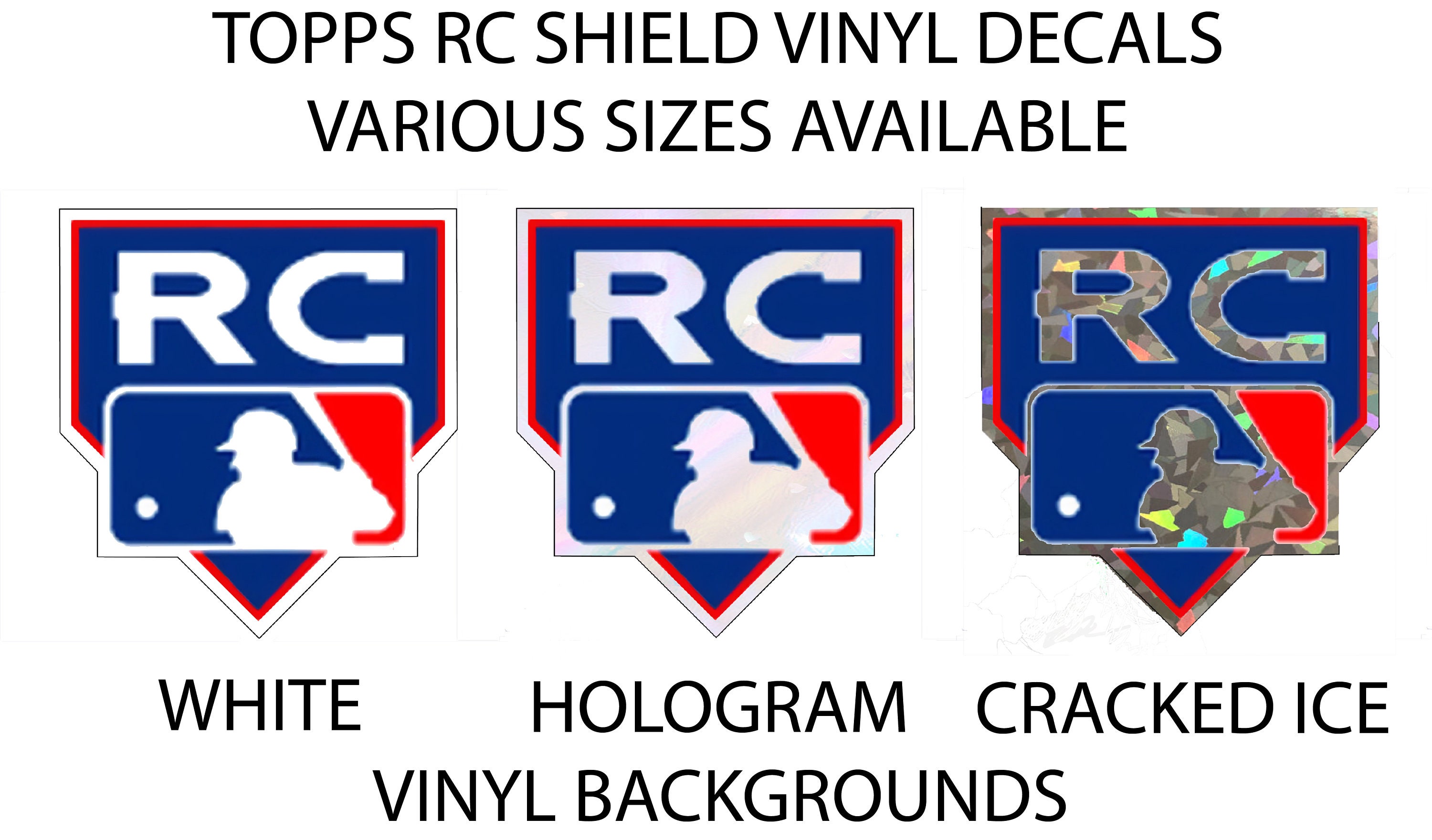 TOPPS RC Vinyl Decal Topps RC Logo Decal Topps Baseball Trading Cards ...