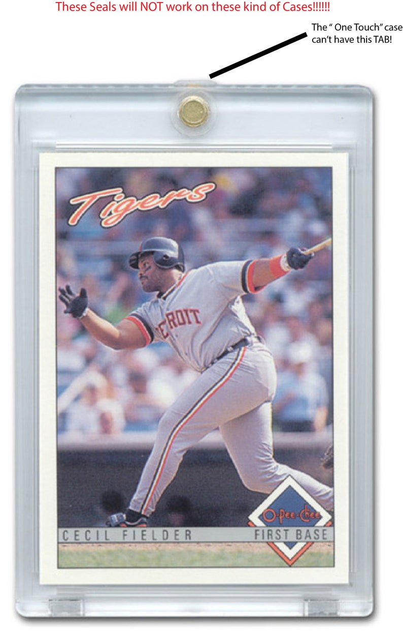 One Touch Case Label Security Seal LEAF Trading Cards Sports Card Case ...