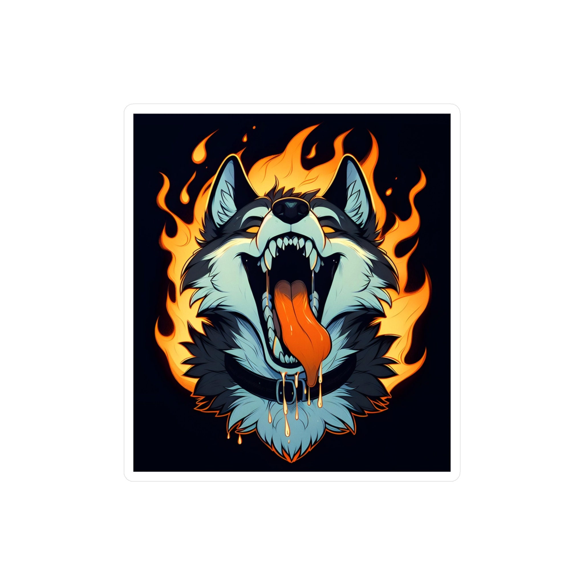 Yiff in Hell Furry Sticker Maw Shot Water/scratch/uv Resistant Vinyl ...