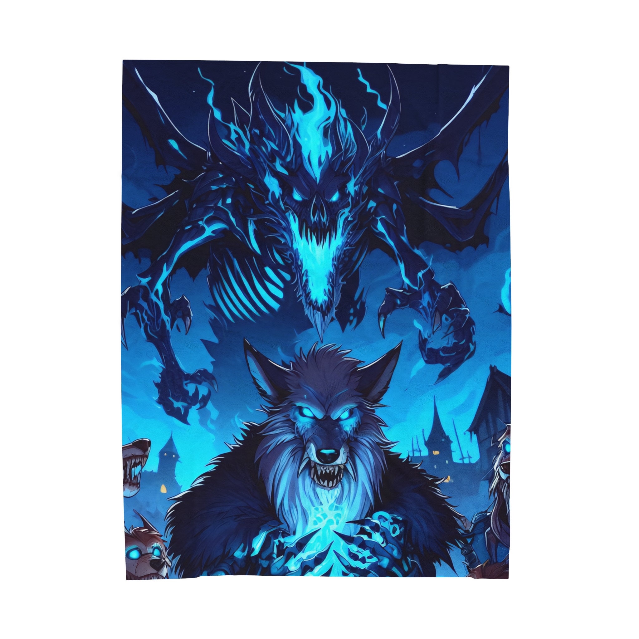 Cursed Night Furry Blanket Medieval Fantasy - Etsy