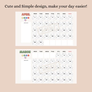 Printable 2024 Calendar and Mood Tracker - Etsy