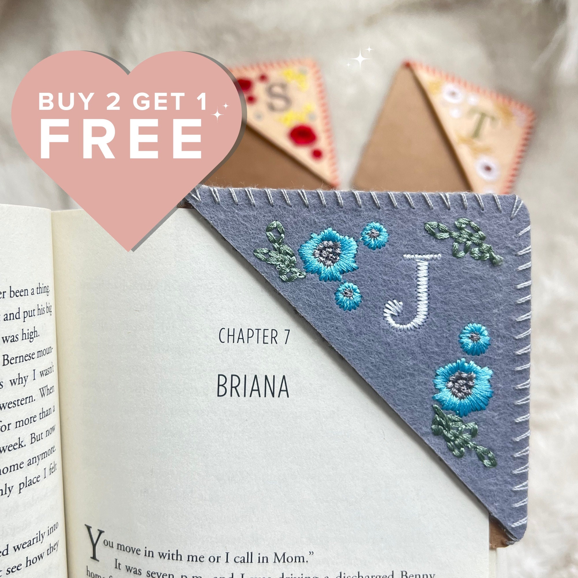Crochet Bookmark, Corner Bookmark, Custom Bookmark, Personalized ...