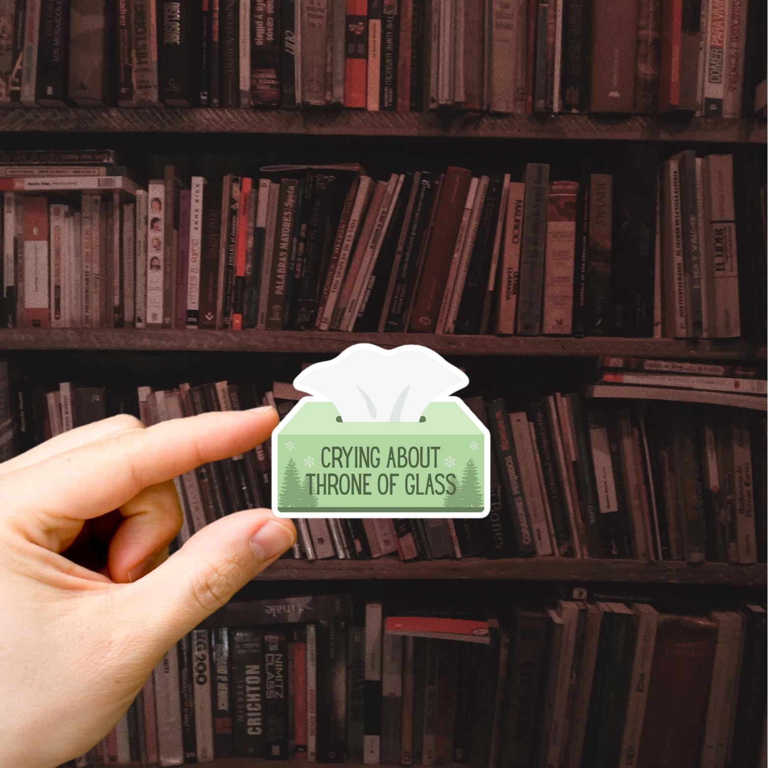 TOG Sticker | Tissue Box Sticker | Throne of Glass | Bookish Sticker ...