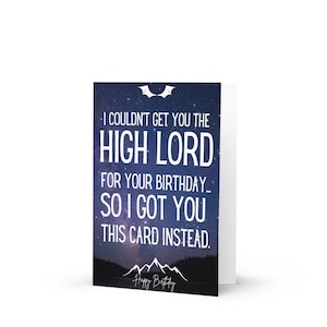 ACOTAR Birthday Card | High Lord | Rhysand | Velaris | Night Court - Etsy