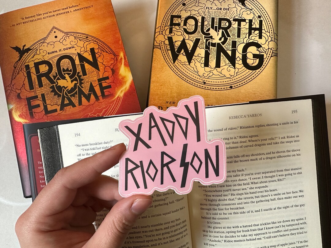 Fourth Wing Sticker | Iron Flame Xaddy Riorson - Etsy