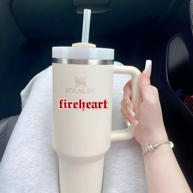 TOG Sticker "fireheart" Old English Text | Aelin Ashryver Whitethorn ...