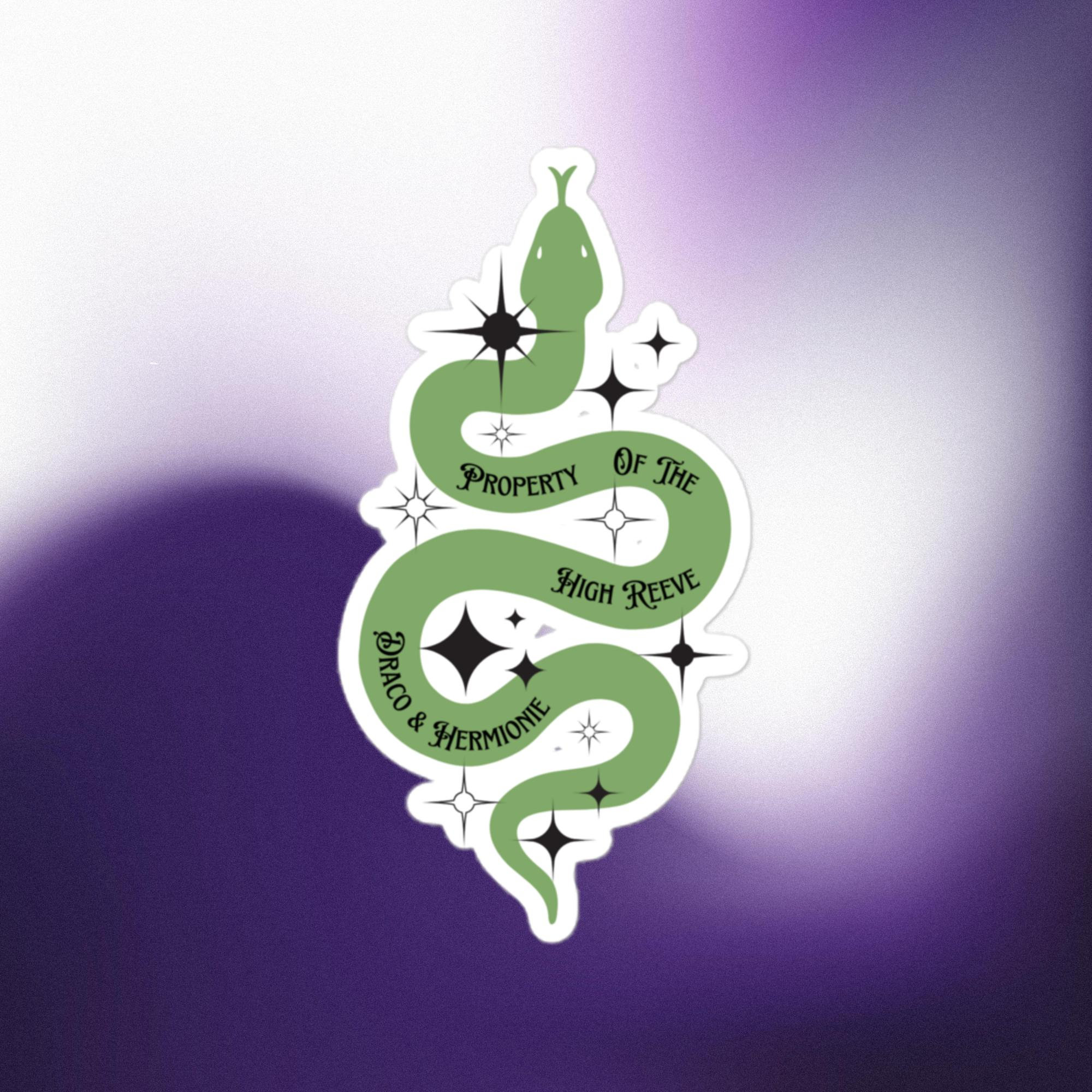 Dramione Sticker Property of the High Reeve Snake Draco - Etsy